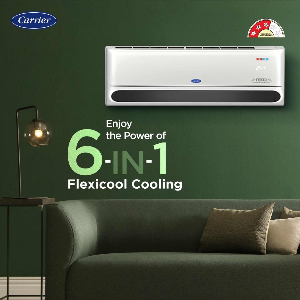 INDUS H&C 3 Star Inverter AC - Carrier Midea India