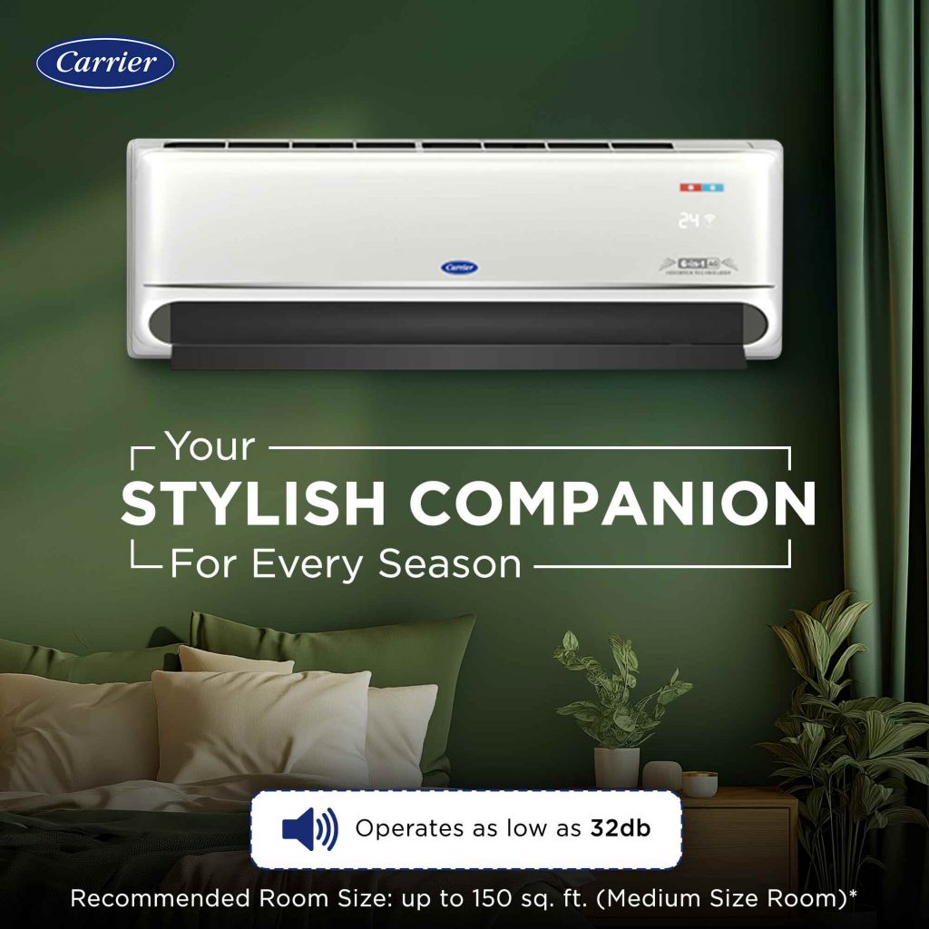INDUS H&C 3 Star Inverter AC - Carrier Midea India